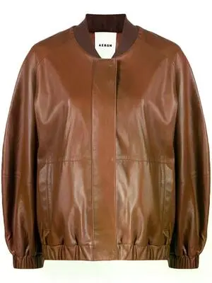 AERON Bloom Lambskin Bomber Jacket