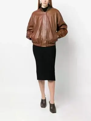 AERON Bloom Lambskin Bomber Jacket