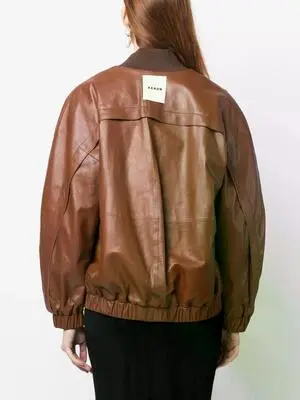 AERON Bloom Lambskin Bomber Jacket
