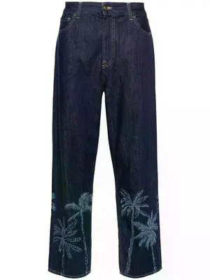 Alanui Graphic-print Straight-leg Jeans