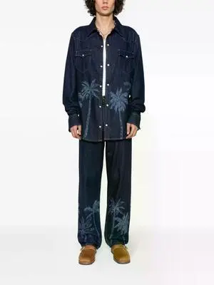 Alanui Graphic-print Straight-leg Jeans