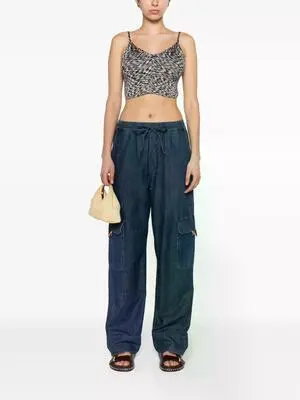 Valentino Garavani Chambray Cargo Trousers