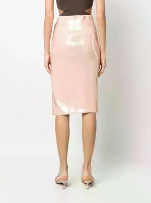 N°21 Sequin-design Midi Skirt