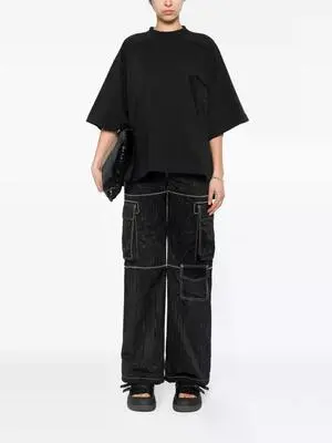 ENTIRE STUDIOS Paneled Organic-cotton T-shirt