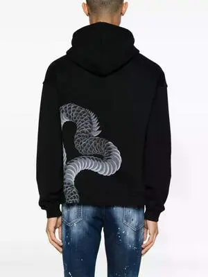 Dsquared2 Dragon-print Cotton Hoodie