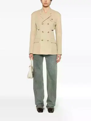 R13 Double-breasted Open-back Blazer