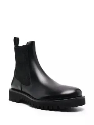 Valentino Garavani Toile Iconographe Leather Chelsea Boots