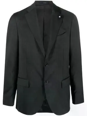 LARDINI Single-breasted Blazer - Grey