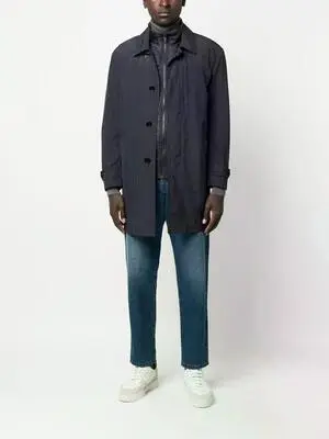 FAY Detachable-lining Coat - Blue