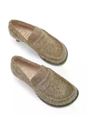 Loewe Campo Brushed-suede Loafers