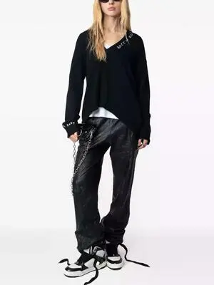 Zadig&Voltaire Embroidered V-neck Sweater