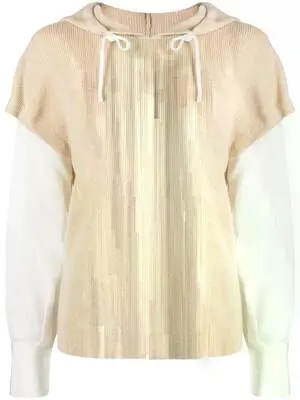 Max & Moi Cashmere-silk Drawstring Hoodie