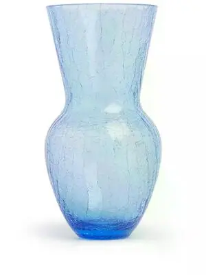 KLIMCHI Felicity Cracked-effect Vase - Blue