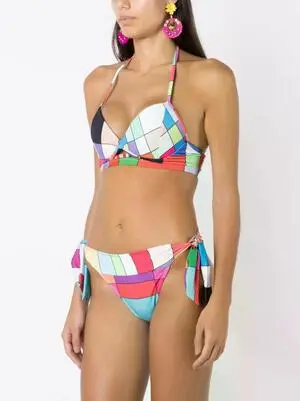 AMIR SLAMA Graphic-print Two-piece Bikini Set