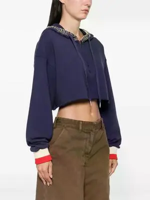 GOLDEN GOOSE Half-zip Cropped Hoodie