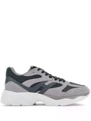 Hogan Panelled Suede Sneakers - Grey