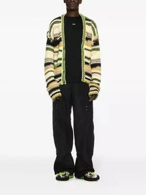 Off-White Striped Cardigan