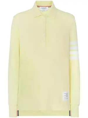 Thom Browne 4-bar Long-sleeved Polo Top