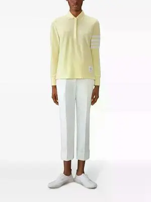 Thom Browne 4-bar Long-sleeved Polo Top