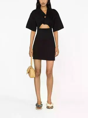 Jacquemus La Robe T-shirt Bahia Minidress - Black