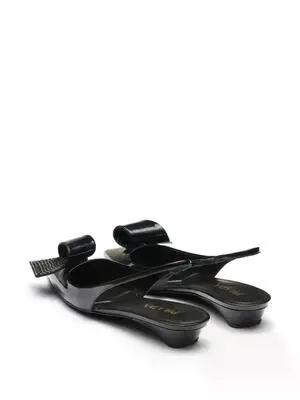 Prada 25mm Appliqué-detail Leather Pumps