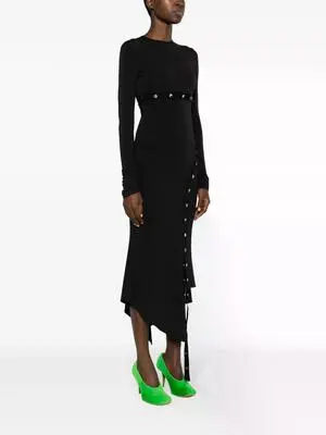 Attico Asymmetric Convertible Midi Dress