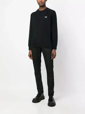 Philipp Plein Logo-plaque Jumper - Black
