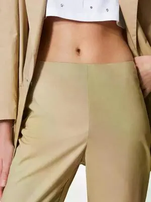 TWINSET Poplin Cropped Trousers