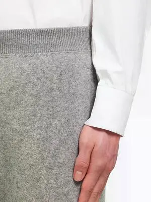 Prada Cashmere Knitted Track Pants - Grey