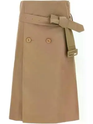 Vetements Cotton Midi Skirt