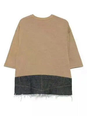 Undercover Paneled T-shirt - Neutrals