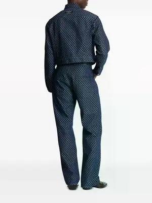 Balmain Monogram-jacquard Denim Jacket