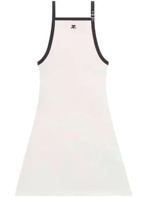 COURREGES Contrast-trim Cotton Minidress