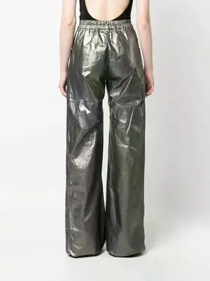 ISAAC SELLAM EXPERIENCE Metallic Calf Leather Trousers