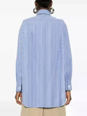 Etro Logo-embroidered Striped Cotton Shirt