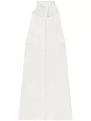 COURREGES Attached-scarf Mini Dress - Neutrals