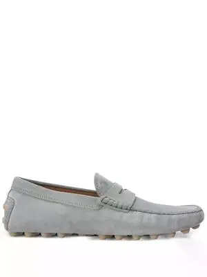 TOD'S Gommino Bubble Suede Driving Shoes - Grey