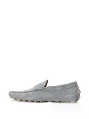 TOD'S Gommino Bubble Suede Driving Shoes - Grey