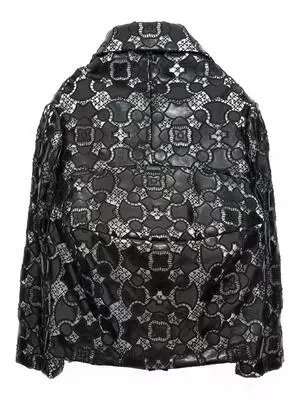 Comme Des Garçons Lace-appliqué Jacket
