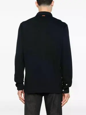 Zegna Cotton Polo Shirt - Blue