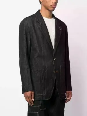 FORME D'EXPRESSION Patch-pockets Denim Blazer