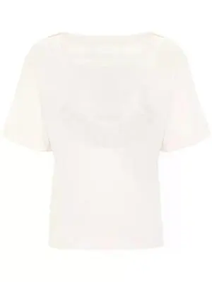 Moncler Logo-appliqué T-shirt - Neutrals