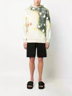 Palm Angels Star-print Cotton Hoodie