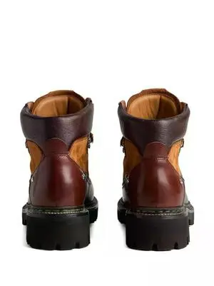 Dsquared2 Panelled Calf Leather Hiking Boots