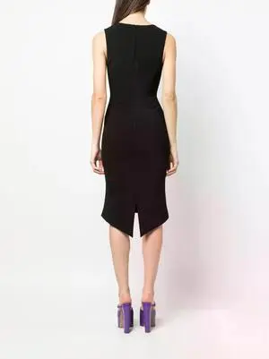 Moschino V-neck Midi Dress