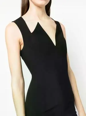 Moschino V-neck Midi Dress