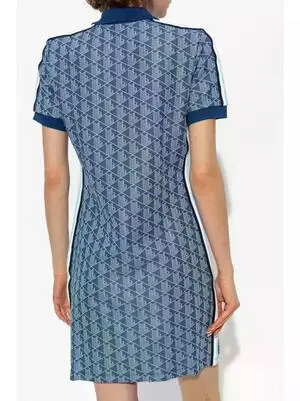 Lacoste Monogram-jacquard Polo Dress