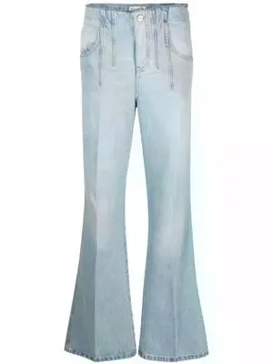 Victoria Beckham Distressed Flared Jeans