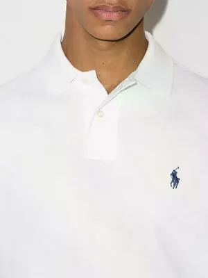 Polo Ralph Lauren Cotton Polo Shirt With Embroidered Pony Logo - White