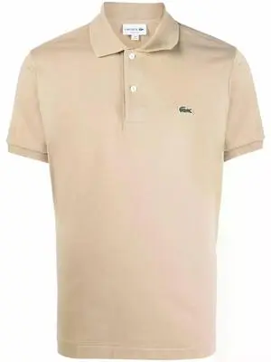 Lacoste Logo-patch Polo Shirt - Neutrals